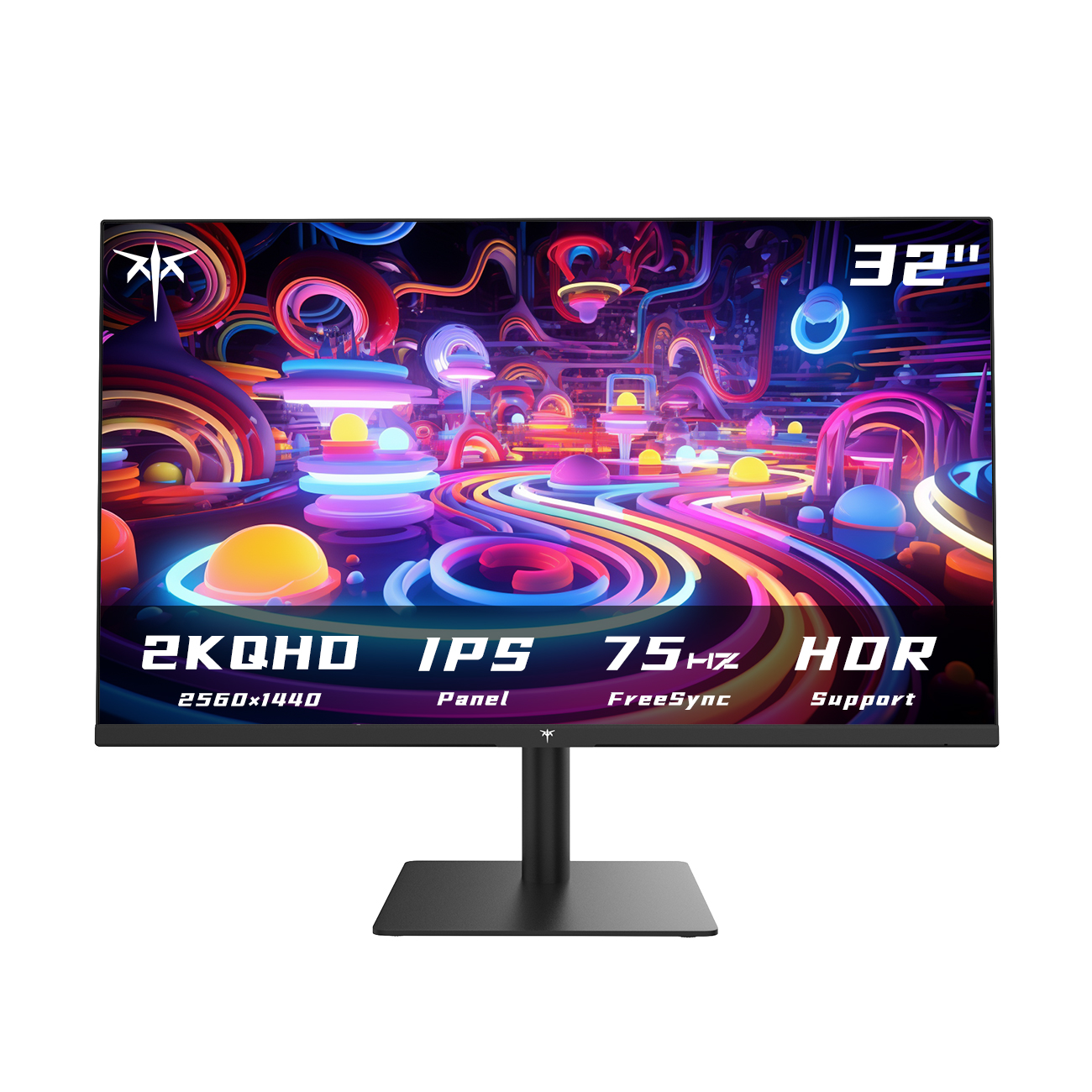 32 Inch Computer Monitor, QHD 1440p IPS Office PC Monitor, G-Sync ...